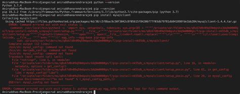 mysql how to install mysqlclient in python stack overflow