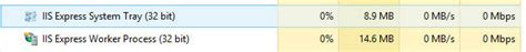 visual web developer how do i start stop iis express server stack