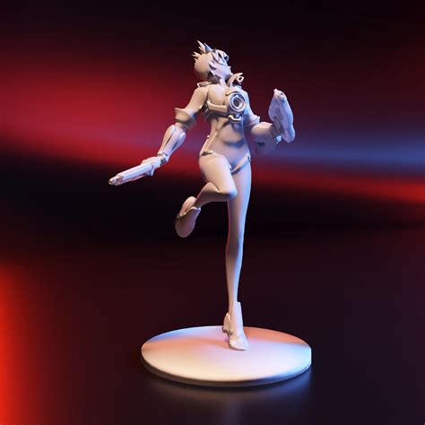Anime Miss Tracer 3d Printed Files Stl Digital Print Set Etsy