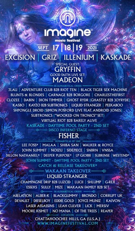 Imagine Music Festival Reveals Full 2021 Lineup Electronic Midwest