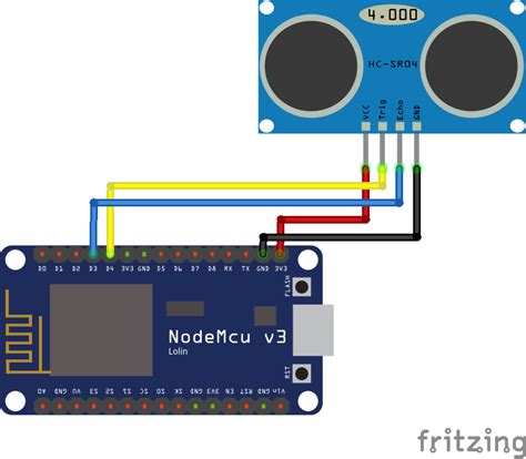 nodemcu esp8266 ultrasonic hc sro4