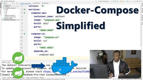 docker compose simplified tutorial how to spin up two spring boot