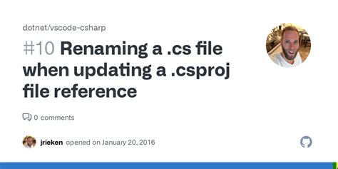 renaming a cs file when updating a csproj file reference · issue 10