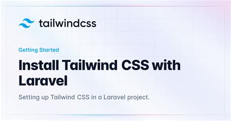 install tailwind css with laravel tailwind css