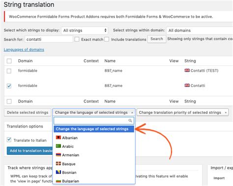using wpml for multilingual forms formidable forms