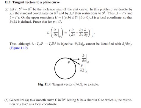 Differential Geometry Tangent Vectors To A Plane Curve Tu 11 2