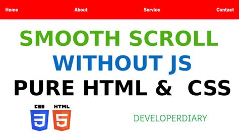 best simple way smooth scrolling css effects developer diary