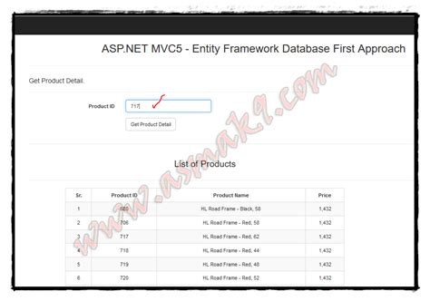 asp mvc 5 entity framework database first approach