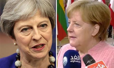 Brexit News Angela Merkel Claims Shes Hopeful On Exit Progress