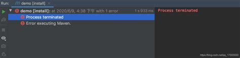 maven install 提示 process terminated 终止maven install csdn博客