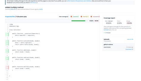 measuring php code coverage with phpunit and github actions codecov