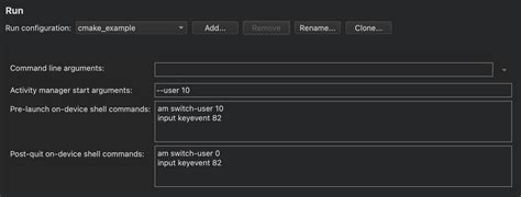 specifying run settings qt creator manual