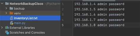 python ve netmiko ile cisco switch router cihazlarından toplu backup