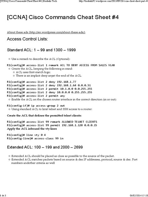 [ccna] Cisco Commands Cheat Sheet 4 Boubakr Tech Ip Address