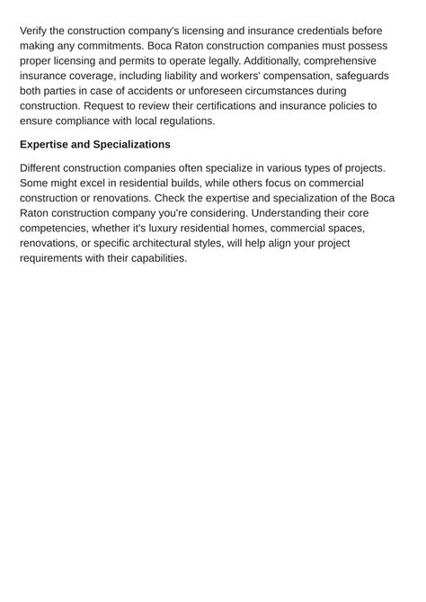 Ppt 5 Key Factors To Consider Before Hiring A Boca Raton Construction