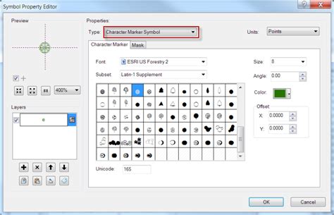 fonts in arcgis symbols