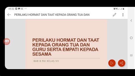 Perilaku Hormat Dan Taat Kepada Orang Tua Dan Guru Serta Empati Kepada