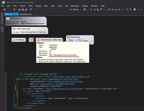 xsd import namespace in xml element stack overflow