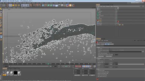using x particles to create fluid splashes in c4d lesterbanks