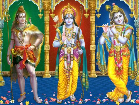 Shiva Rama And Krishna