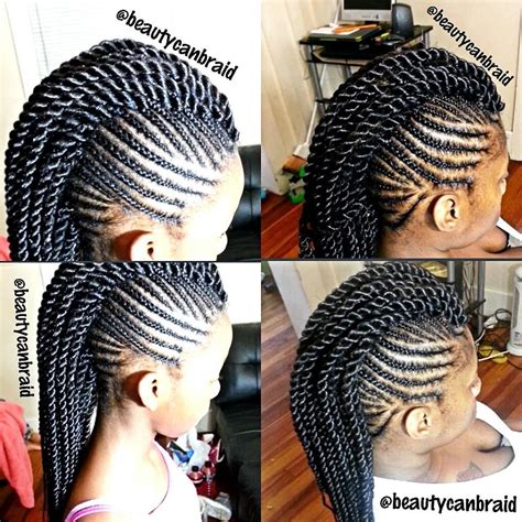 Senegalese Twist Mohawk Braids Crochet Braids Hairstyles Hair Styles