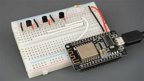 esp8266 ds18b20 sensor web server arduino ide single