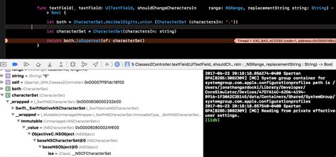 swift value of tuple void aka has no member issuperset stack