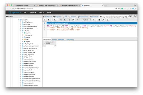 python user matching query does not exist occurring in template but