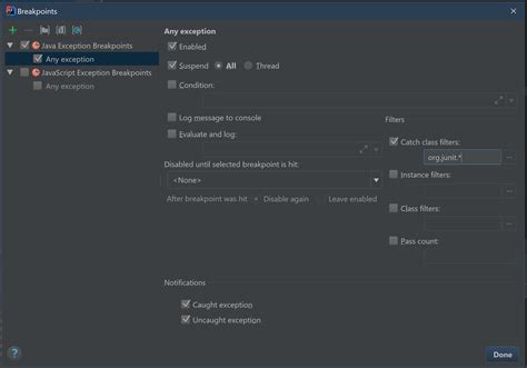 java can intellij idea be configured to break on