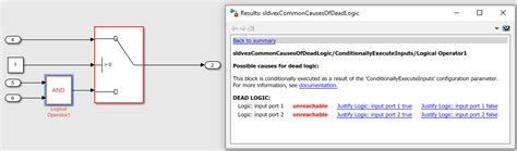 analyzing the results for a dead logic analysis matlab and simulink