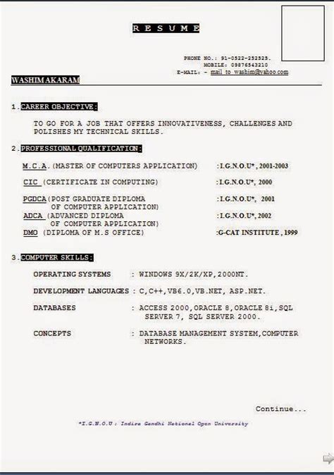 free professional resume samples