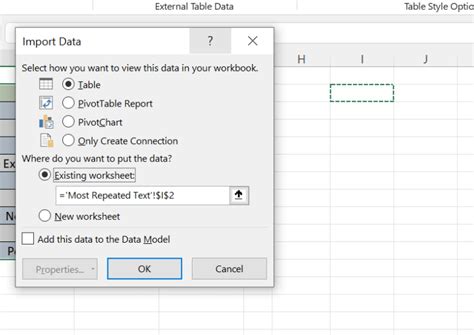 how to find the most repeated text or number in excel xl n cad