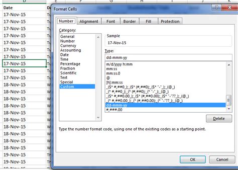java poi date format dd mmm yy not recognized as a excel format