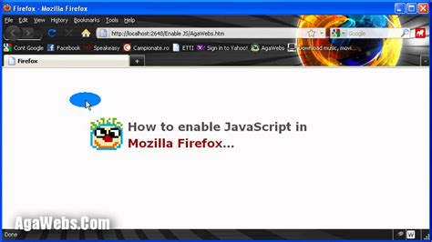 how to enable javascript in mozilla firefox youtube