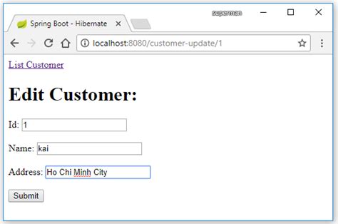 code ví dụ spring boot data jpa hibernate entitymanager mysql