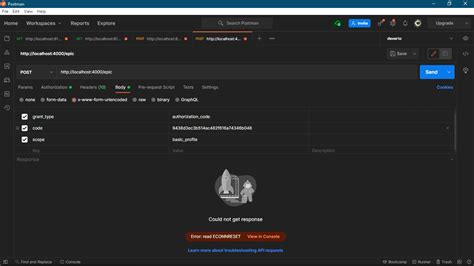 javascript axios returns a response code of 400 when making basic