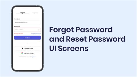 Forgot Password And Reset Password Ui Screens Figma
