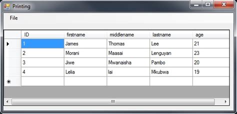 printing datagridview items free source code projects and tutorials