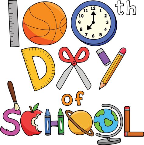 Clipart For 100th Day Of School