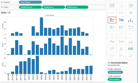 excel how can i create in tableau stacked column chart for three