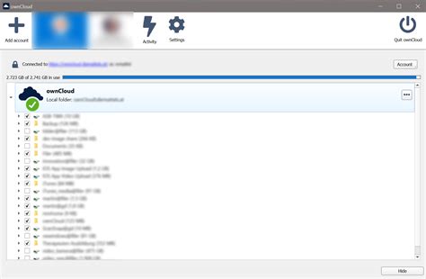 using the desktop app owncloud documentation