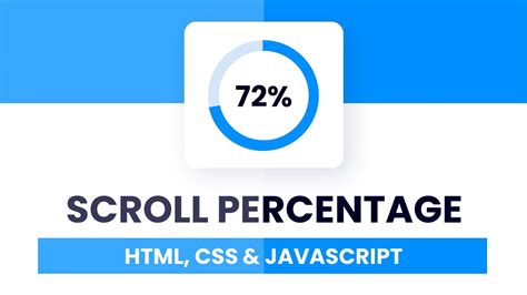 page scroll percentage with circular progress bar javascript tutorial