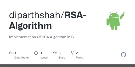 Github Diparthshah Rsa Algorithm Implementation Of Rsa Algorithm In C