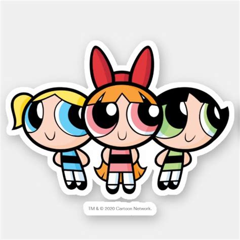 Powerpuff Girls Sugar Spice And Everything Nice Sticker Zazzle