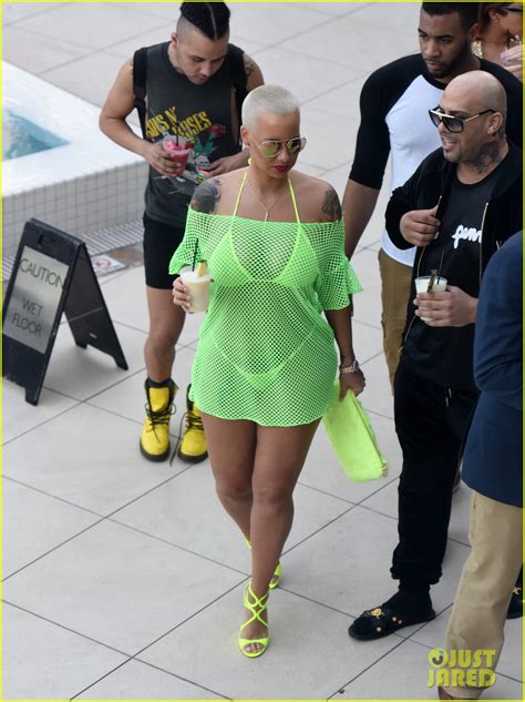 Amber Rose Wears Two Very Sexy String Thong Bikinis In Miami Photo