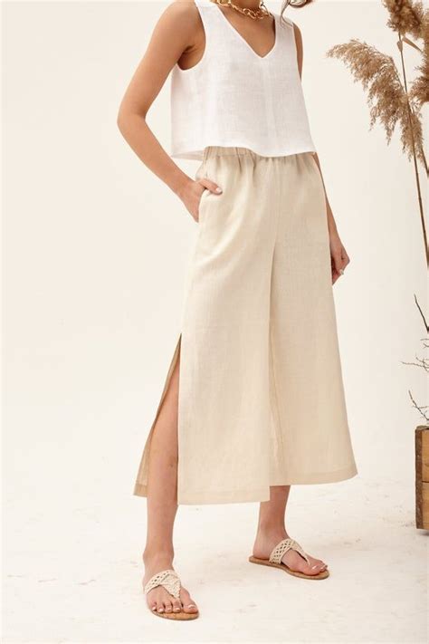 White Linen Crop Top Loose Linen Top Square Neckline Top Etsy In 2020
