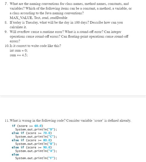 [solved] 7 what are the naming conventions for class nam