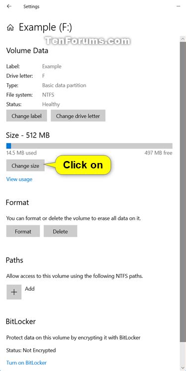 Extend Volume Or Partition In Windows 10 Tutorials