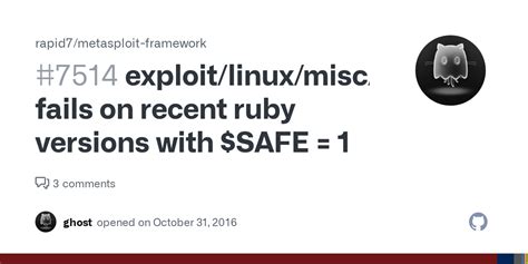 exploit linux misc drb remote codeexec fails on recent ruby versions