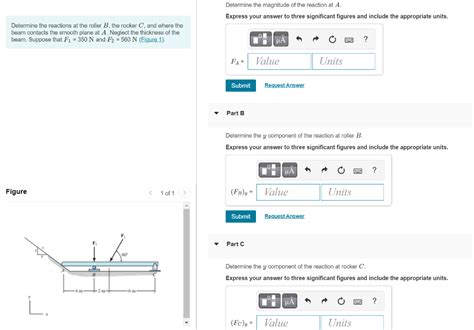 Solved Determine The Magnitude Of The Reaction At A Express
